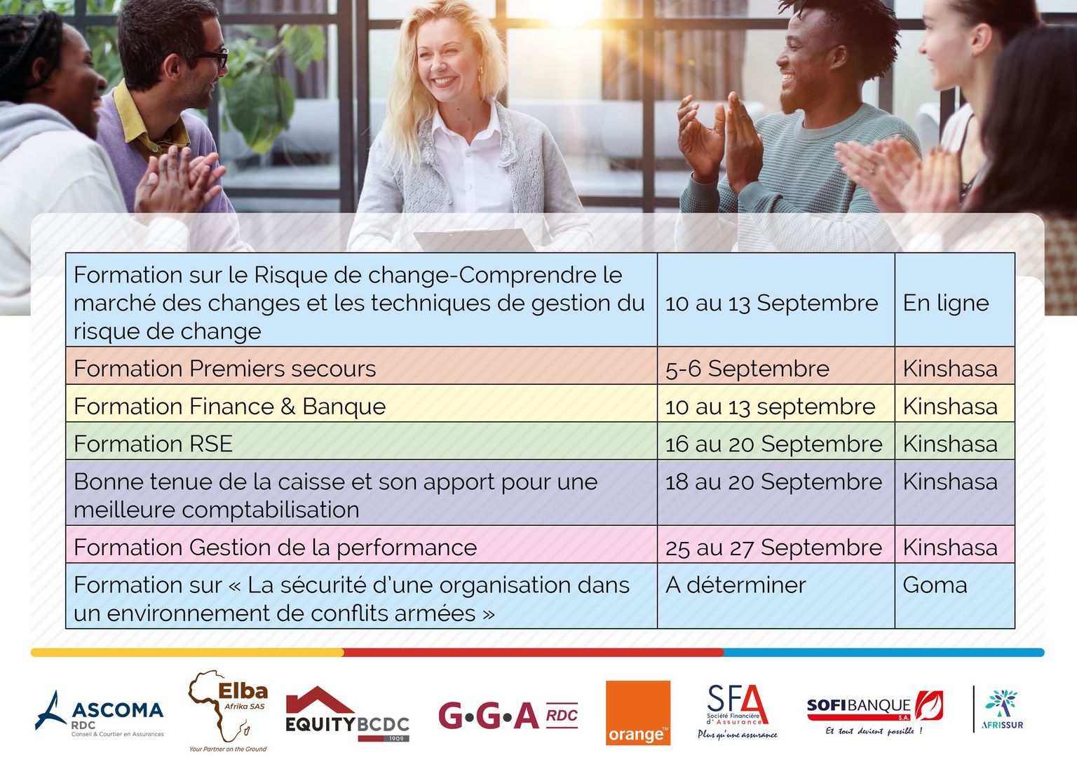 Découvrez nos modules de formations du mois de septembre 2024. | CCI FRANCE CONGO