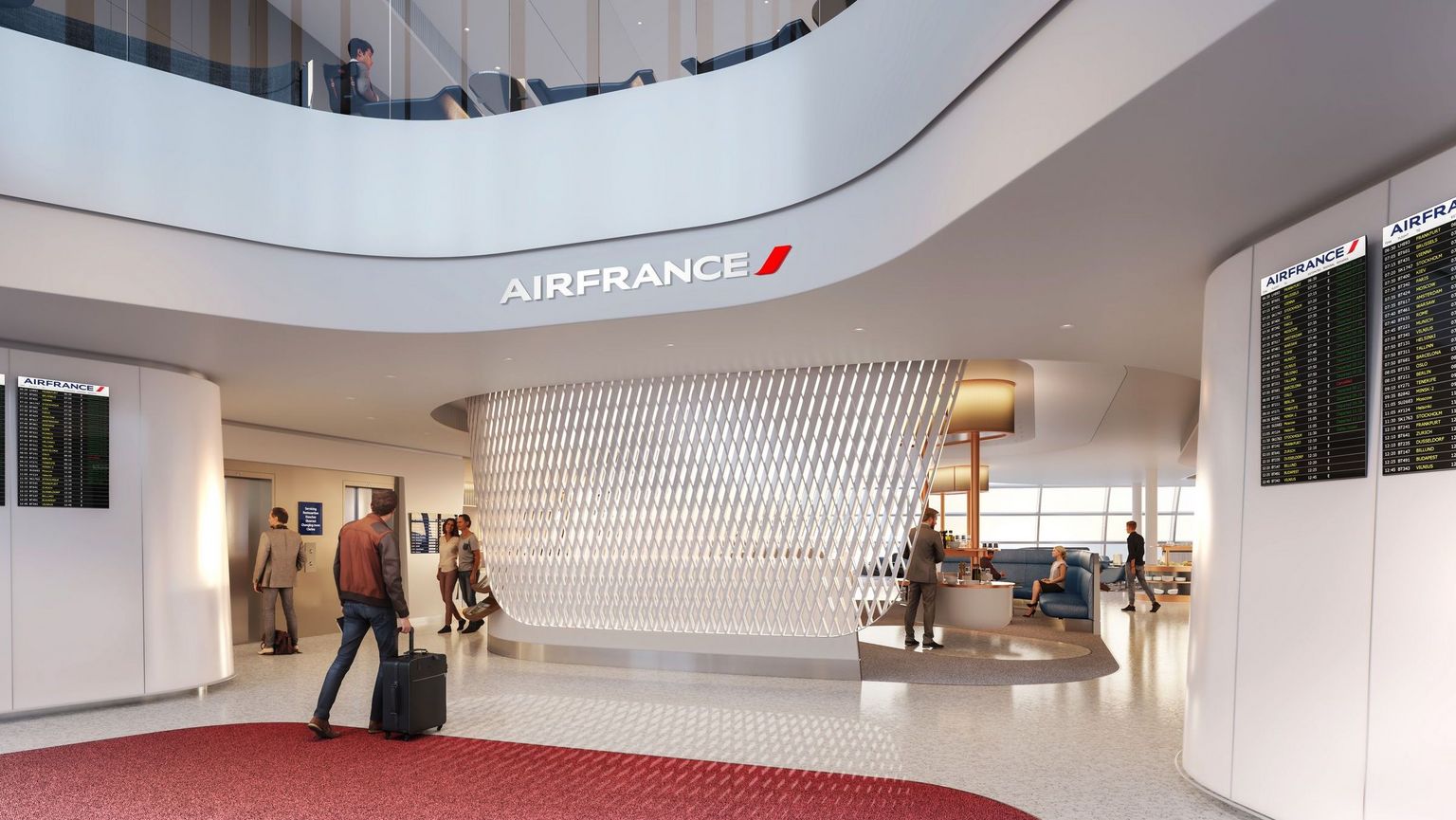 Air France unveils its new lounge designed by Jouin Manku in terminal ...