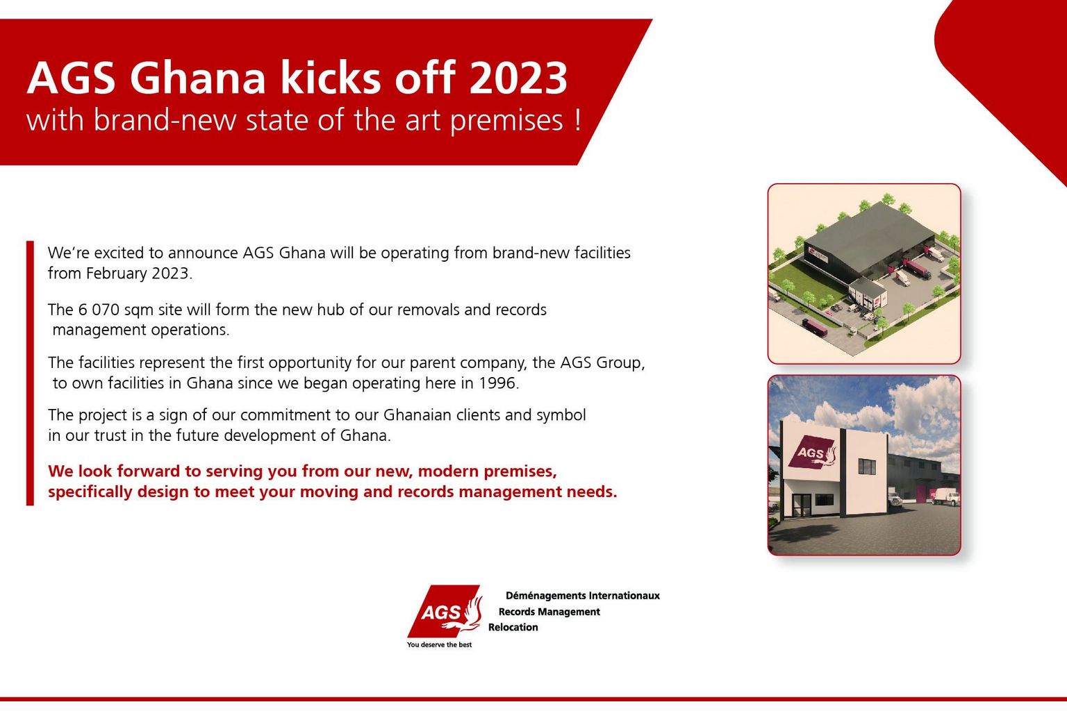 AGS Ghana Kicks Off 2023 with Brand-New State of the Art Premises | CCI FRANCE GHANA
