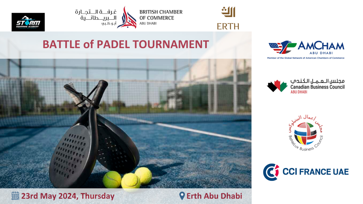 Battle of Padel Tournament | CCI FRANCE EMIRATS ARABES UNIS