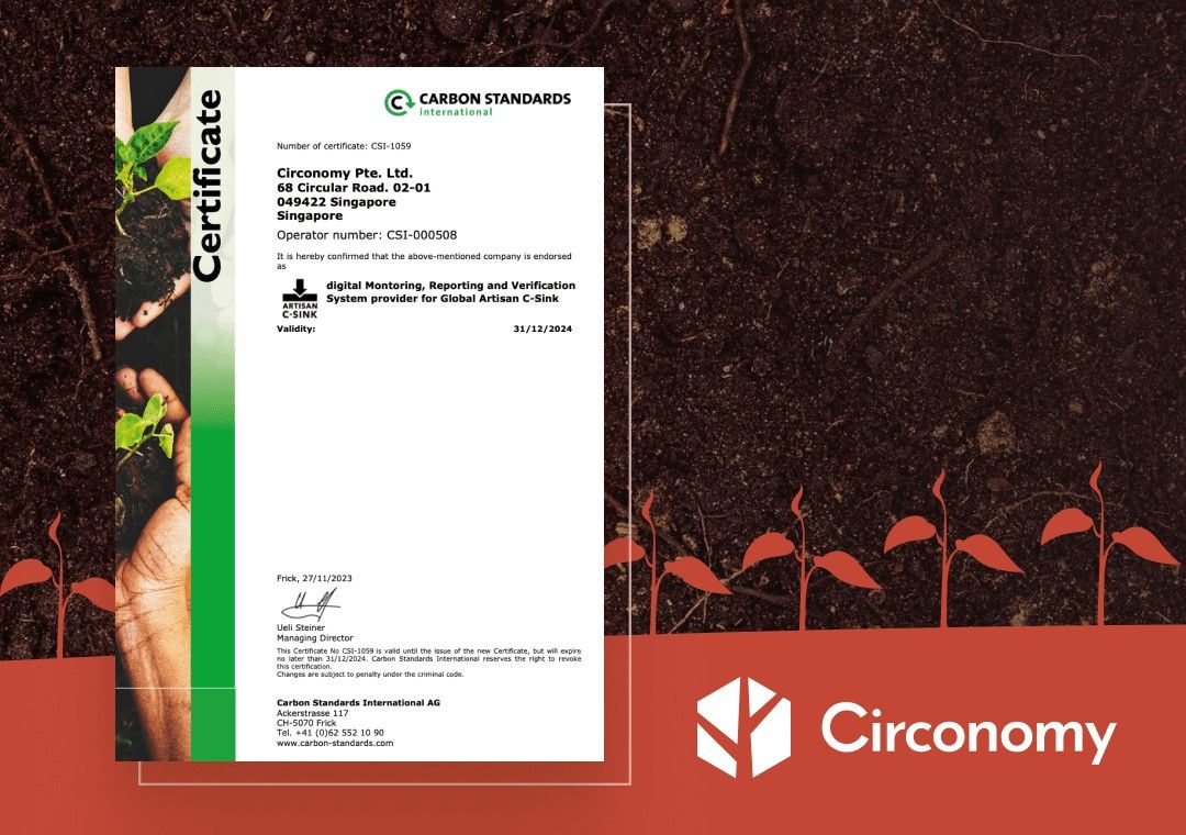 Circonomy receives dMRV Endorsement from Carbon Standards International ...