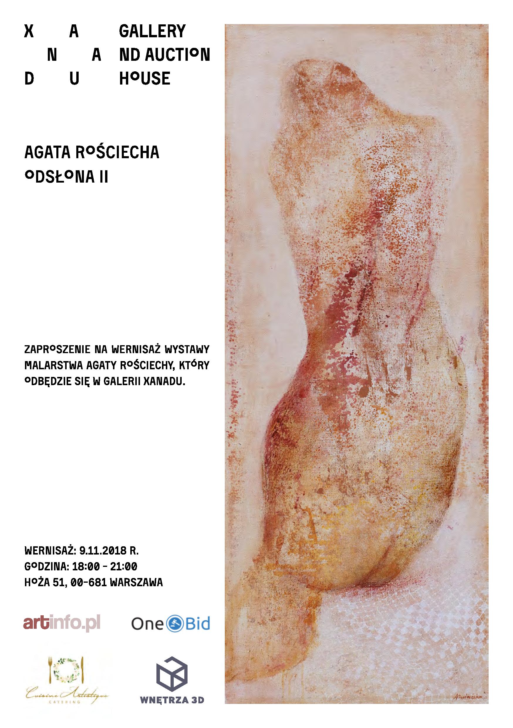 Galeria Xanadu serdecznie zaprasza na wernisaż wystawy indywidualnej ...