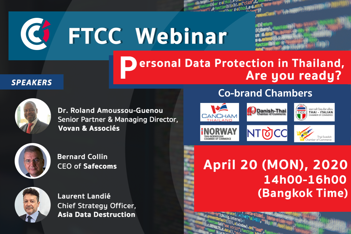 FTCC Webinar on Personal Data Protection in Thailand - Are you Ready ...