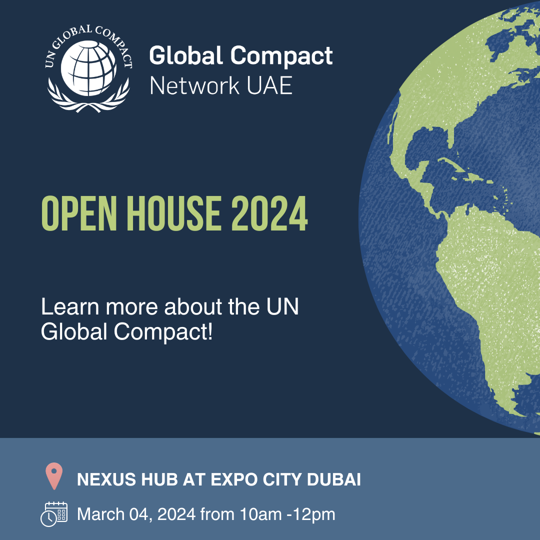 Global Compact Network UAE : OPEN HOUSE 2024 | 4 March 2024 | Expo City ...