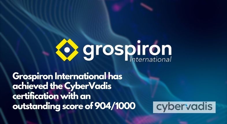 Grospiron International has achieved the CyberVadis certification ...