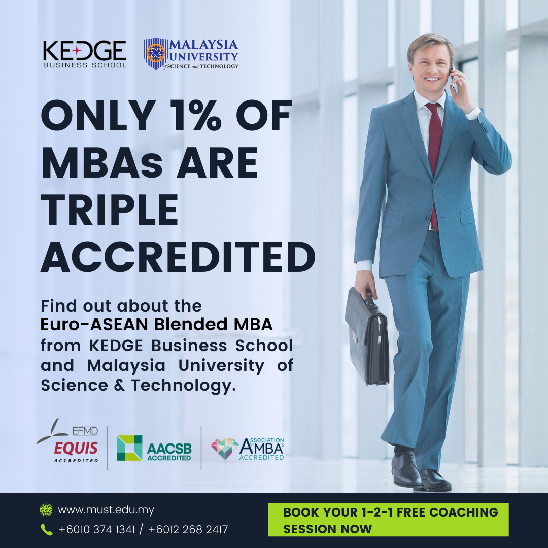 KEDGE Business School triple crown MBA program is now available in the ASEAN region | CCI France ...
